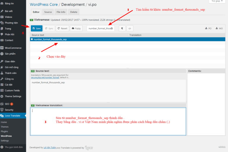 Sửa lỗi number_format_thousands_sep và printf(): Too few arguments plugin-install.php on line ...