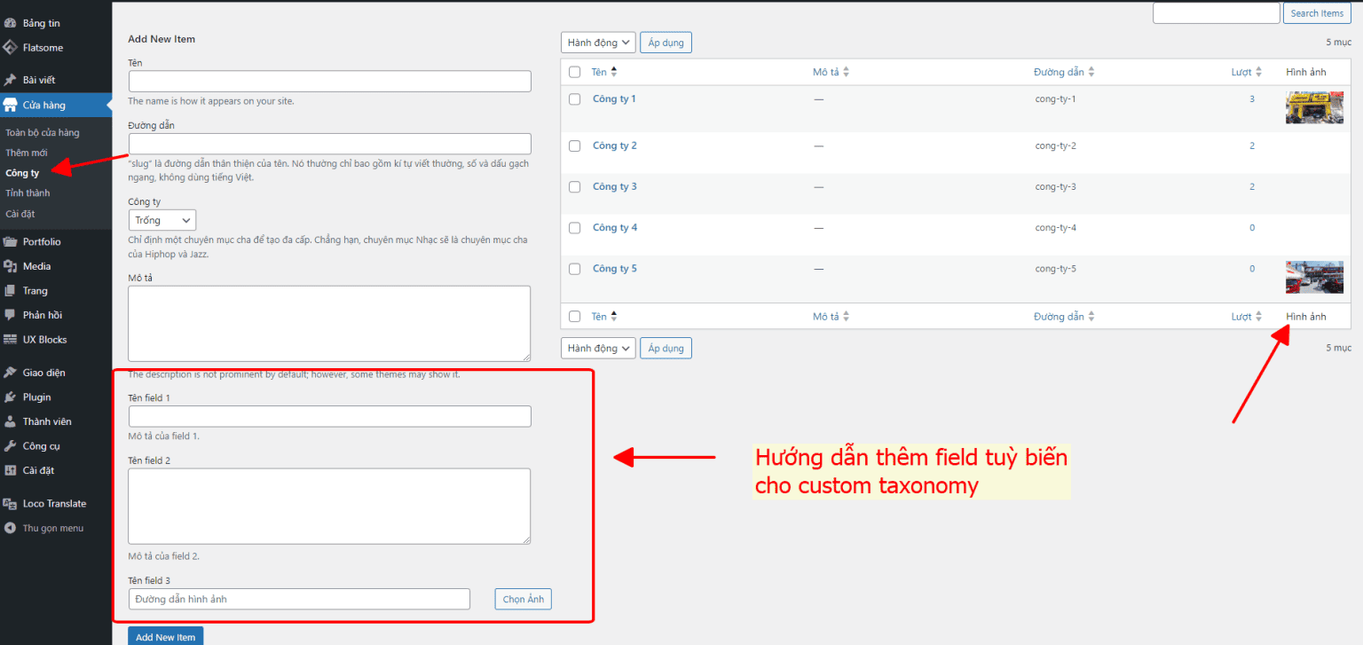 Hướng dẫn thêm custom field vào custom taxonomy trong WordPress - WordPress Developer